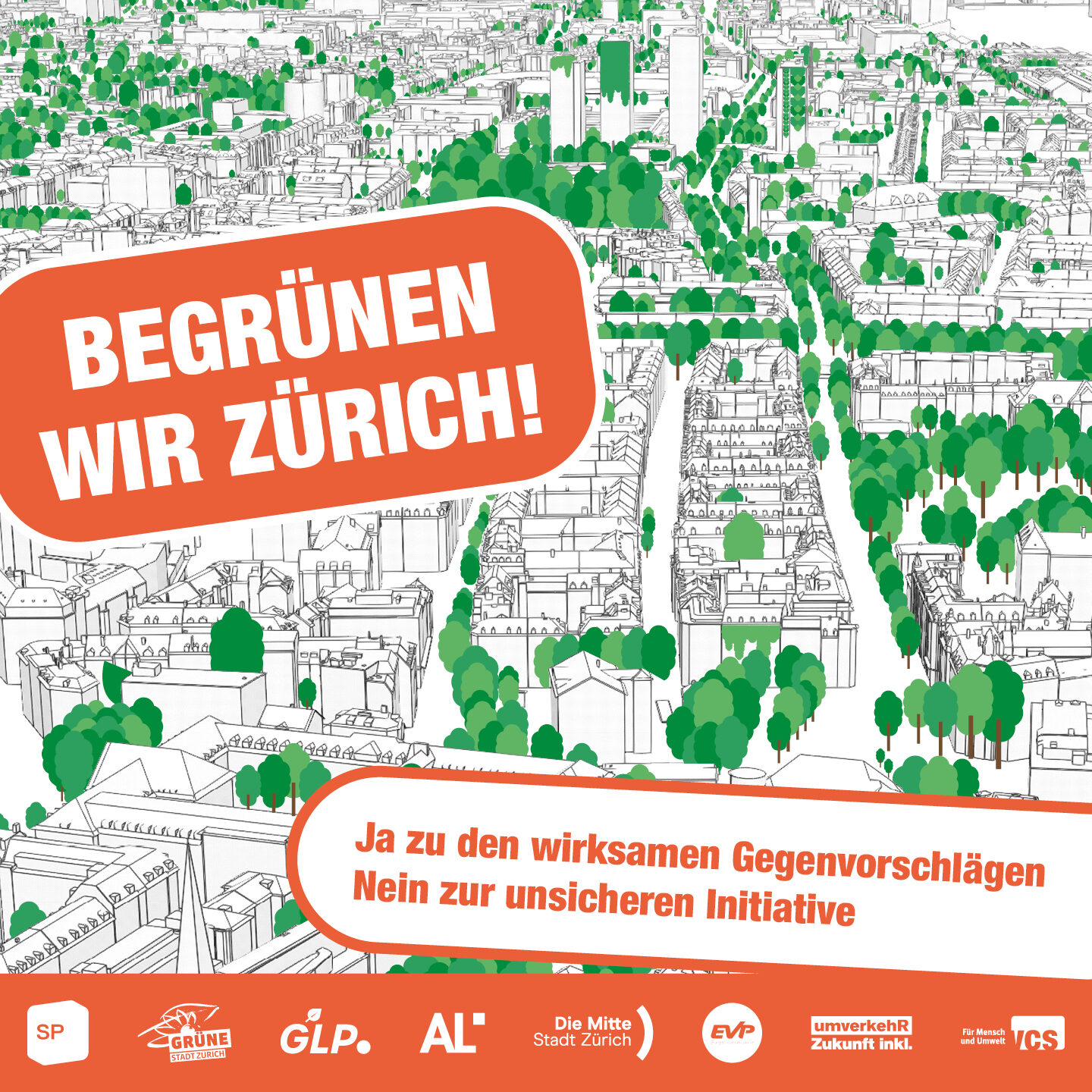 Grün auf den Boden bringen - GRÜNE Stadt Zürich